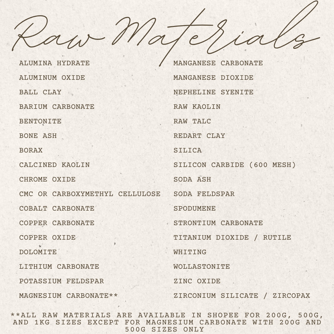 Bone Ash (Raw Materials) - Vessel & Glaze